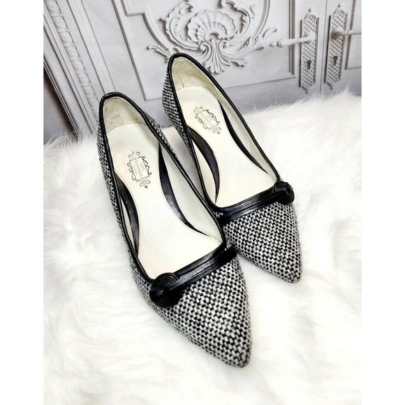Lulu Guinness | Shoes | Lulu Guinness London Womens 6 Tweed Shoes Heels ...